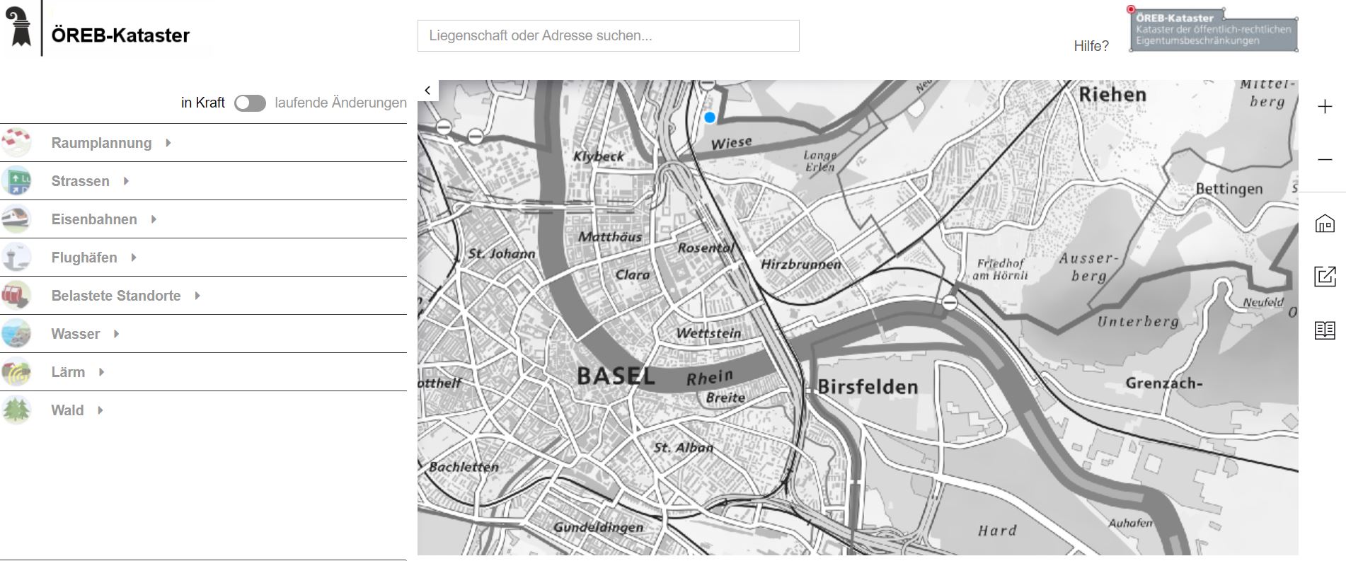 Geoportal-Unterseite — Datenportal BS